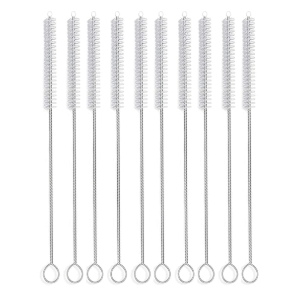 Nylon Pipe Tube Cleaner 10-ihch X 2/5-inch set of 10 - Fookhukka